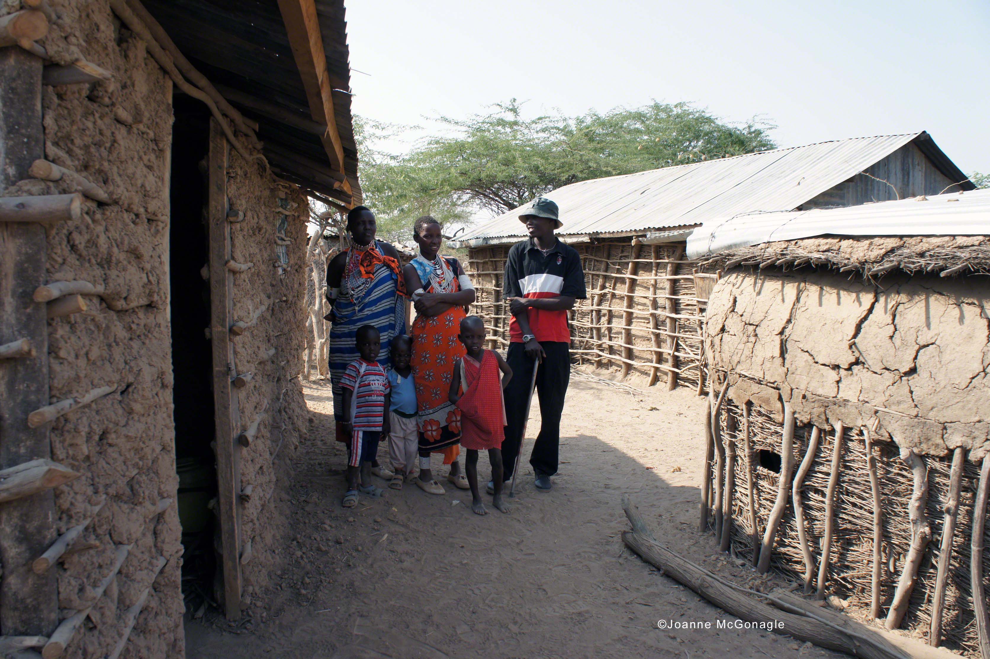 Maasai in their manyatta - The Tiniest Tiger